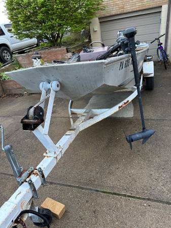 15ft Aluminum Tracker Bass Boat $1,200 | Boats For Sale | Pittsburgh ...