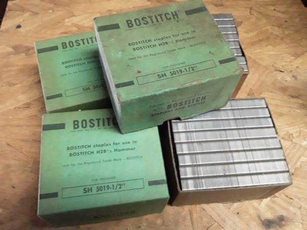 5 boxes of Bostitch staples for H2B Hammer Stapler - (25,000 staples ...