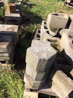 Unusual concrete block shapes - all 7 5/8 high $1 | General Items ...