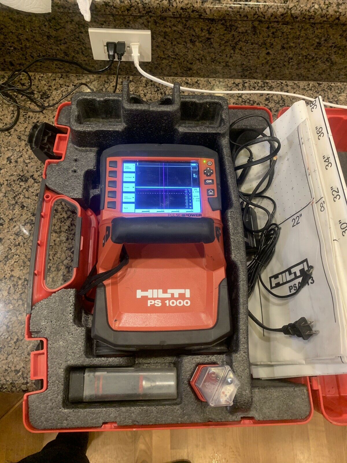 Hilti PS1000-B Scan Concrete Scanner Ground Penetrating Radar System ...