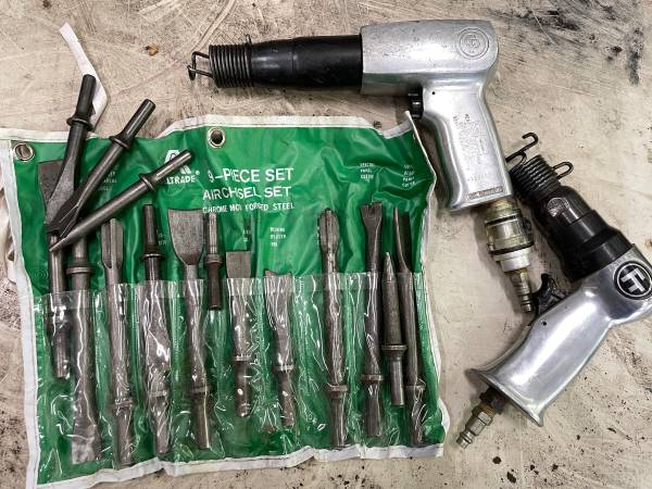 Sears / Craftsman / Alltrade air hammer chisel gun with attachments $80 ...