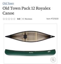Old Town Pack Canoe Royalex 33 pounds $1,050 | Boats For Sale | North ...