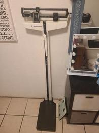 Detecto Model 339 Mechanical Beam Physicians Scale w/ Height Rod 440lb ...