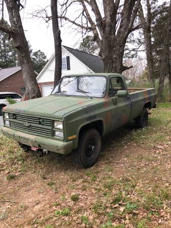1984 CUCV Chevrolet square body military truck - $4500 (Sanford) | Cars ...