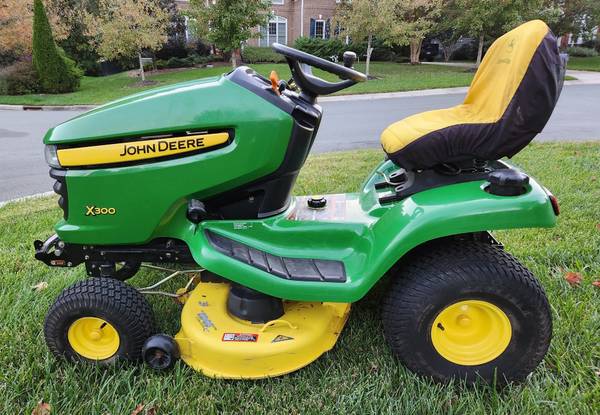 John Deere X300 Lawn Tractor with Mulching Mower - Lower Price! $1,590 ...