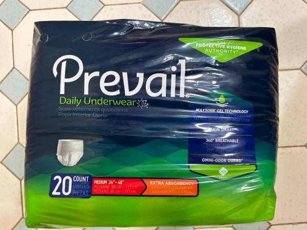 Prevail Daily Underwear (20 count) 2 1/2 packages - $12 (Durham) $24 ...