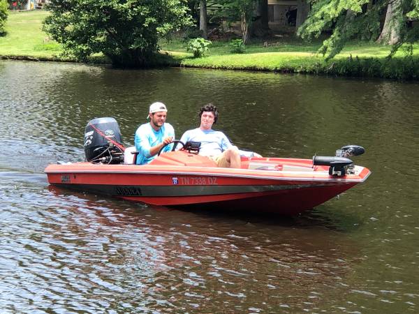 Special 1984 Bullet Bass Boat w/2000 70 HP Evinrude Outboard 4 Stroke ...