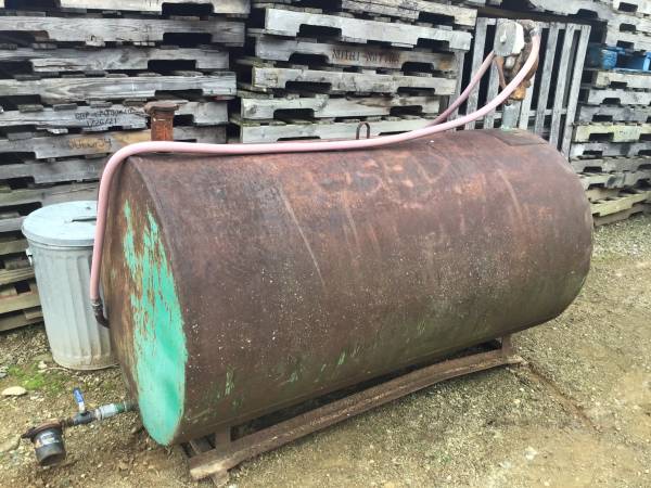 300 gallon oil diesel skid tank with pump $350 | Garden Items For Sale ...