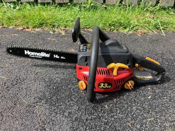 Homelite Bandit 14” Chainsaw 33cc $80 | Garden Items For Sale | Reading ...