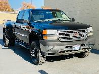 2002 GMC SIERRA 3500 Dually Crew Cab 6.6L Duramax Turbo DIESEL 89-K Mi ...