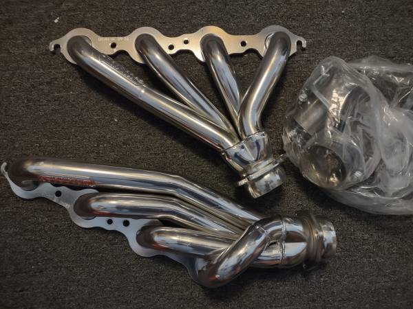 LS-Engine Swap Mid-Length Headers Ceramic 64-67 Chevelle GTO Cutlass ...