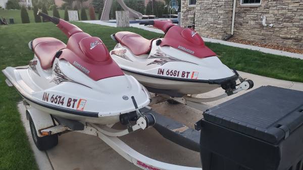 Two 2000 Sea Doo GS Waverunners with trailer $8,900 | Boats For Sale ...