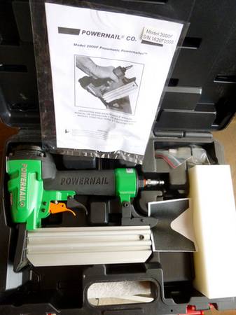 Powernail 2000F Pneumatic Powernailer Flooring Nailer Nail Gun L-Cleat ...