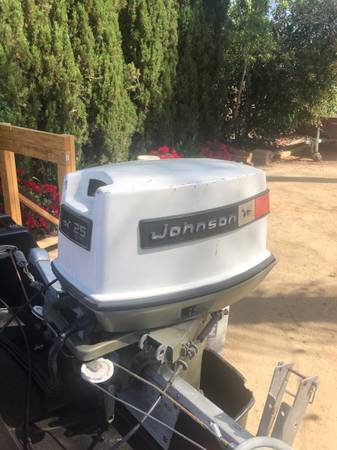 Johnson 25 HP 2 stroke Outboard Motor $500 | Boats For Sale ...