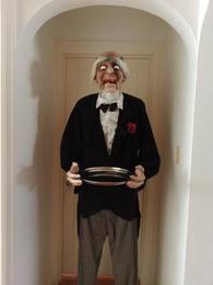 Halloween LED Animated Talking Butler with Silver Tray $110 ...