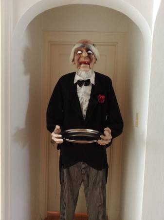 Halloween LED Animated Talking Butler with Silver Tray $110 | General ...