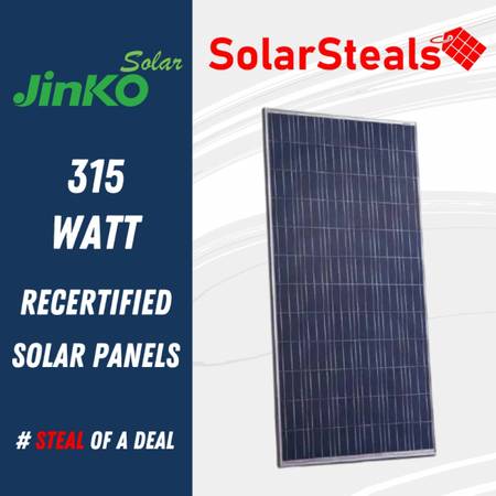 Used Jinko Solar JKM315P-72 315W 72 Cell Polycrystalline 315 Watt Poly ...