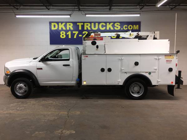 2011 Ram 5500 4X4 6.7L Cummins Diesel, Service Body W/5000lb Crane ...