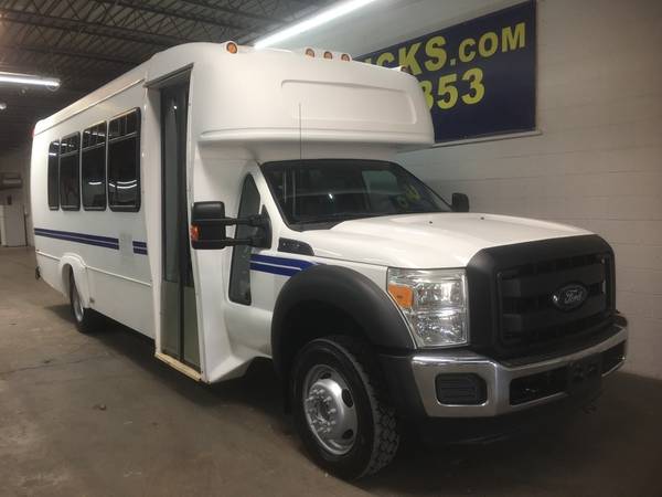 2013 Ford F-450 4x4 Diesel Adventure Conversion Shuttle Bus Low Miles ...