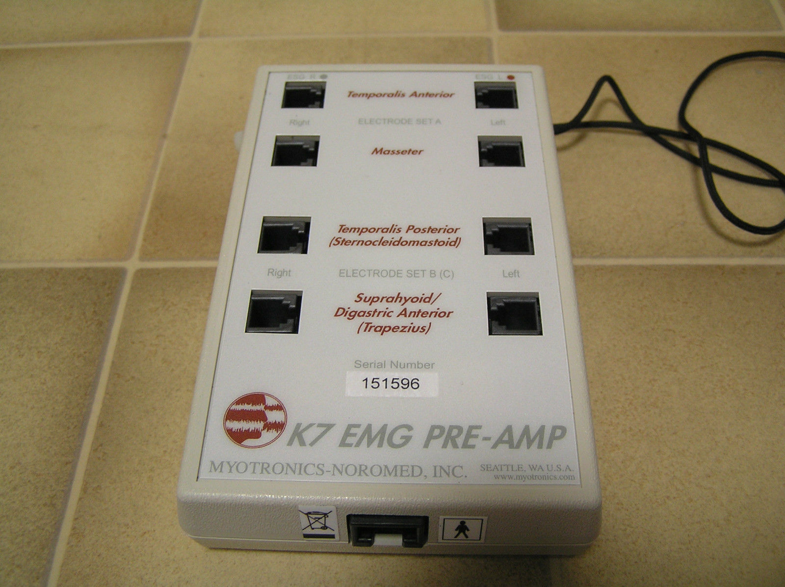 Myotronics K7 (CMS-EMG-ESG) Dental Evaluation System | Tools For Sale ...