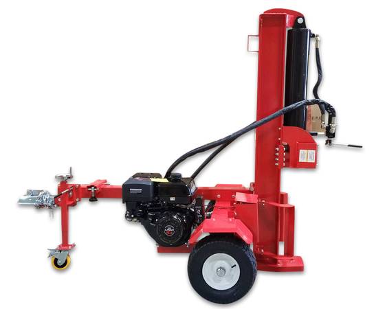 60 Ton 15HP Hydraulic Log Wood Splitter w/ Electric Start + Battery ...
