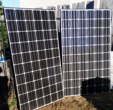 9- USED LG 285W SOLAR PANELS WITH MICRO-INVERTERS BUILT IN ONLY 9 YRS ...