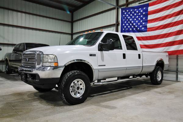 7.3 POWERSTROKE! 2002 FORD F-350 SRW XLT 4X4 AUTO NEW AT TIRES! $21,990 ...