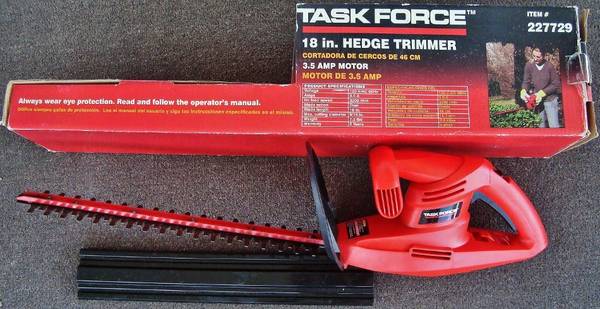 Task Force 18 inch electric hedge trimmer $15 | Garden Items For Sale ...