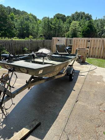14 36 John Boat With Motor and Trolling Motor $4,200 | Boats For Sale ...