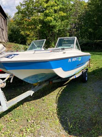 Tri Hull motor ski boat 55hp $2,350 | Boats For Sale | Scranton, PA ...