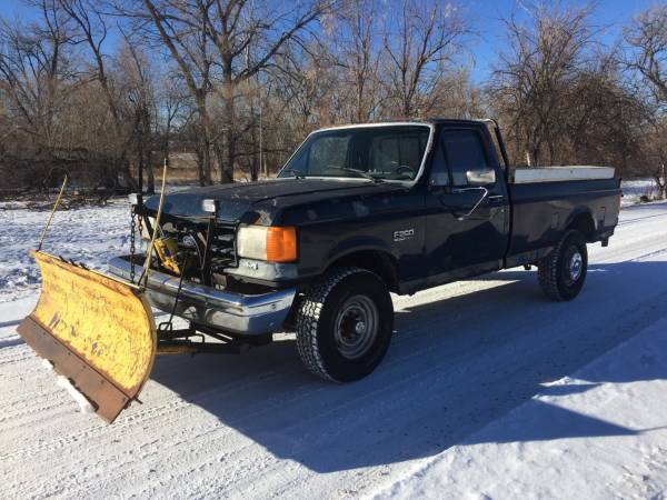 1988 ford f250 with snow plow - $2800 (rapid city) | Cars & Trucks For ...