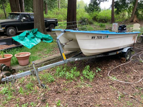 1987 12ft Livingston, Trailer, 15HP Mercury outboard $2,500 | Boats For ...