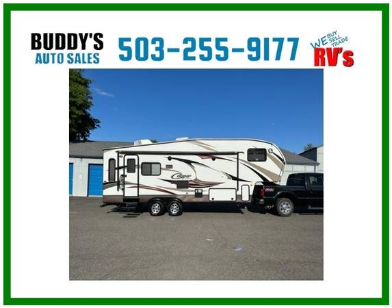 2014 Keystone cougar 30ft fifth wheel 2 slides 1/2 ton series mu fifth ...