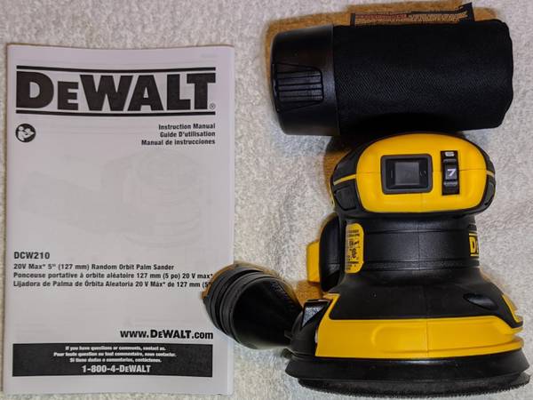 DeWalt 20V XR 5 Brushless Random Orbital Sander DCW210B $120 | Tools ...