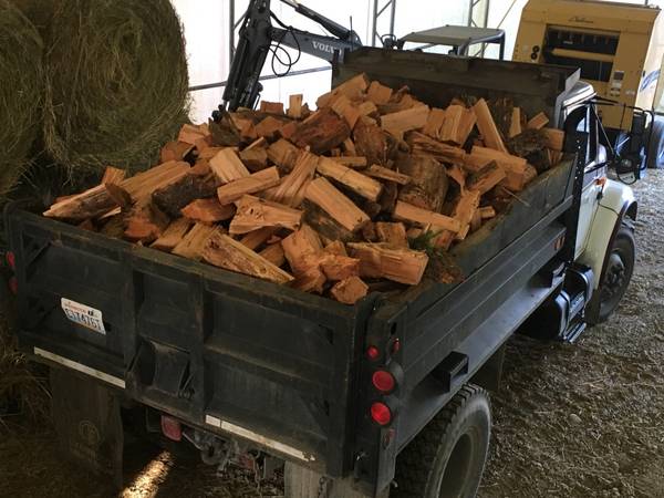 Dump Truck Load of Seasoned Split Firewood $500 | Garden Items For Sale ...