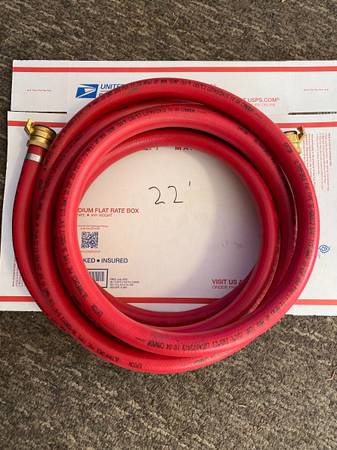 Heavy-Duty Jack Hammer Red Rubber Hose 3/4 x 22 feet 250 PSI $35 ...