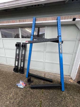 ROGUE RML-3WC FOLD BACK WALL MOUNT RACK 41.5 and STRINGER $760 | Sports ...
