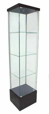 Upright Display Case Merchandise Showcase Tower Birch Glass Store Shop ...
