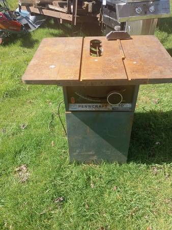 Very Heavy Cast Iron Penncraft. Table Saw $50 | Tools For Sale ...