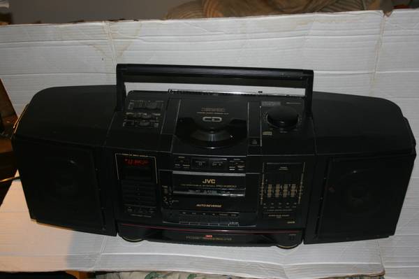 jvc pc-x200 bombox cd cassette am fm equalizer ac battery fully functi ...