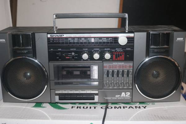 sharp boombox GF-A2 (D) detachable Speakers am fm radio equ $120 ...
