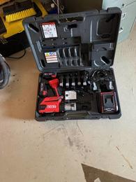 ridgid rp 115 mini press tool battery kit w/ propress jaws (1/2-3/4 ...