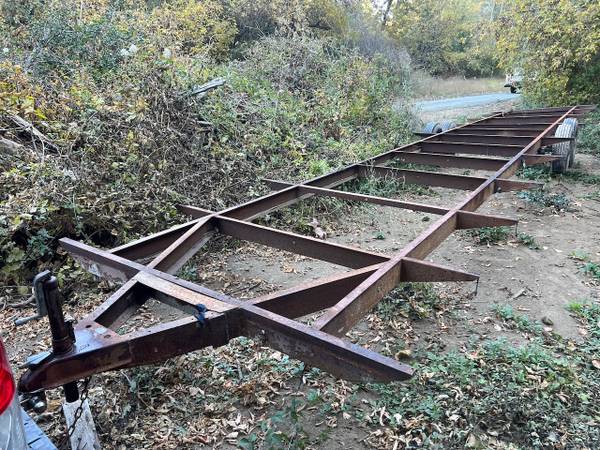 48x8 Trailer mobile Tiny home ADU metal frame base foundation flatbed $450 | General Items | San ...