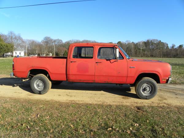 1978 Dodge W200, Super Rare Crew Cab Power Wagon, LOW MILES! 4WD ...