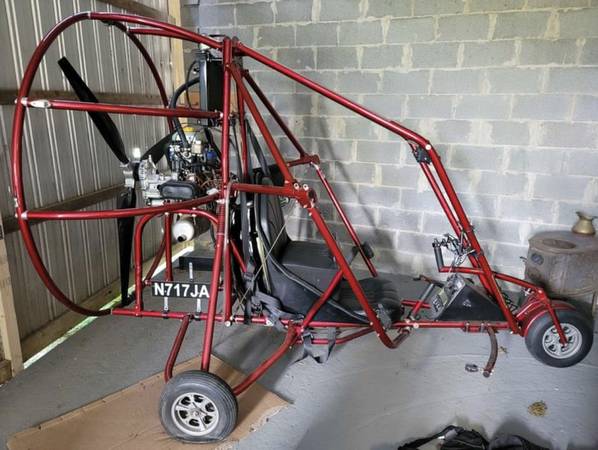 2002 Powrachute PC2000 Rotax 582 blue head 2-Seat Powered Parachute ...