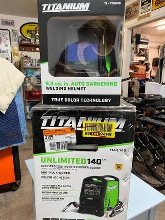 TITANIUMUNLIMITED 140 Professional Multi-Process Welder w/120V Input ...