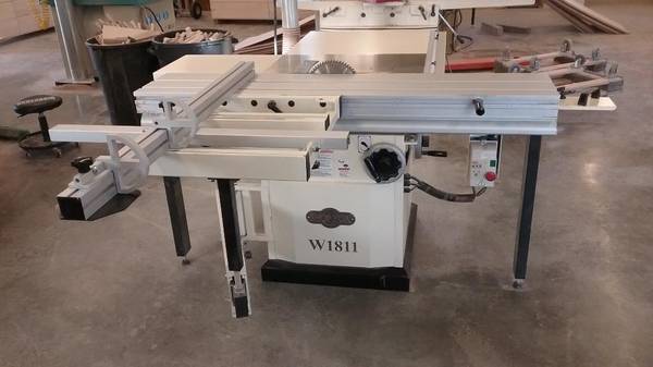 Table Saw-Large: Shop Fox W1811 10-Inch 5 HP Sliding Table Saw $3,000 ...