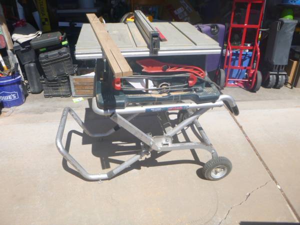 Table Saw with Gravity-Rise Wheeled Stand 10 Worksite $325 | Tools For ...