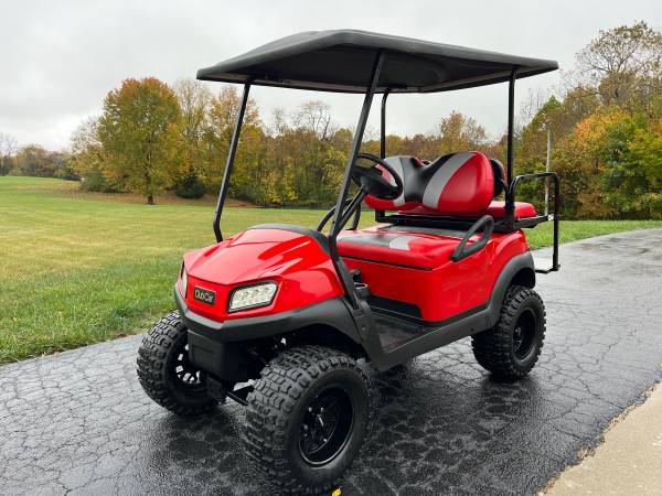 2020 Lifted Red Club Car Tempo EFI gas 4 pass golf cart $8,995 ...