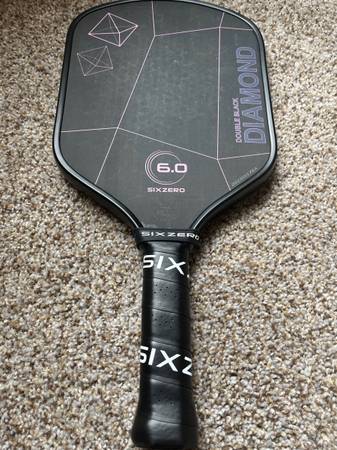 Six zero 6.0 double black diamond Pickleball paddle $125 | Sports Goods ...